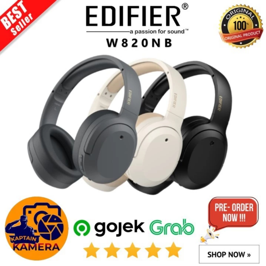 Jual Edifier W820NB Dual Gold Version/ W 820NB+ Bluetooth Headphone ...