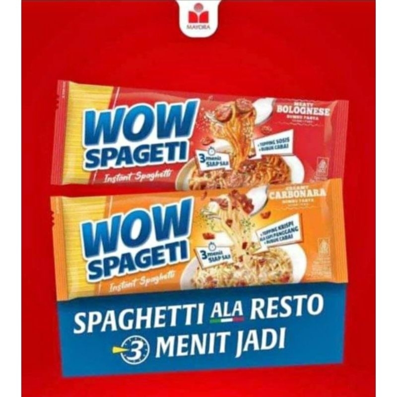 Jual wow spaghetti instant spageti 1 pack | Shopee Indonesia