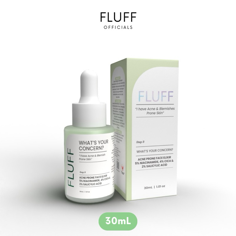 Jual FLUFF Face Serum - 5% Niacinamide, 4% CICA & 2% Salicylic Acid ...