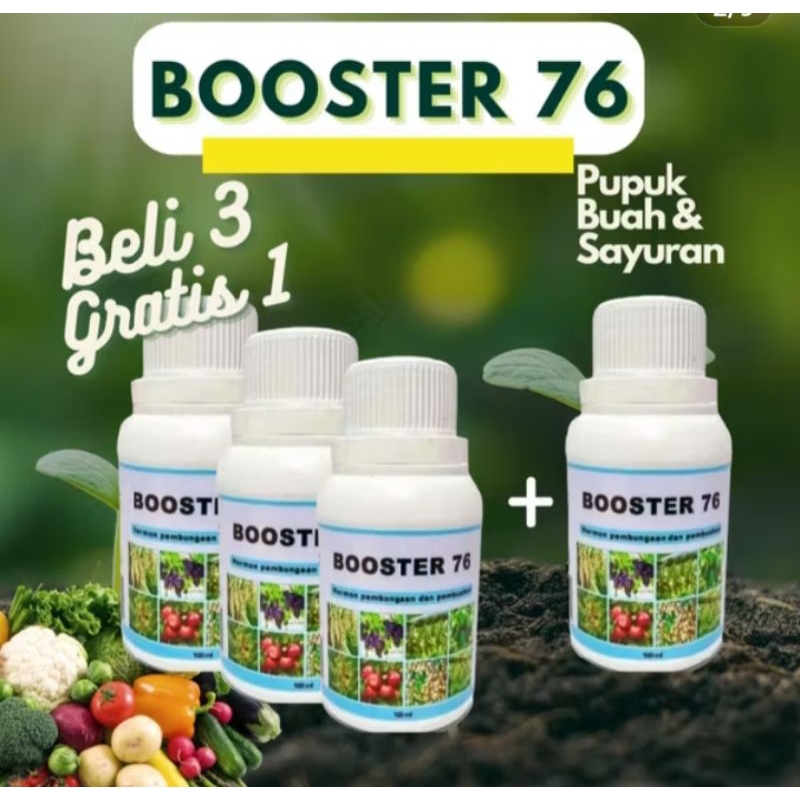 Jual PROMO BELI 3 GRATIS 1 pupuk booster 76 hormon pembuahan dan ...