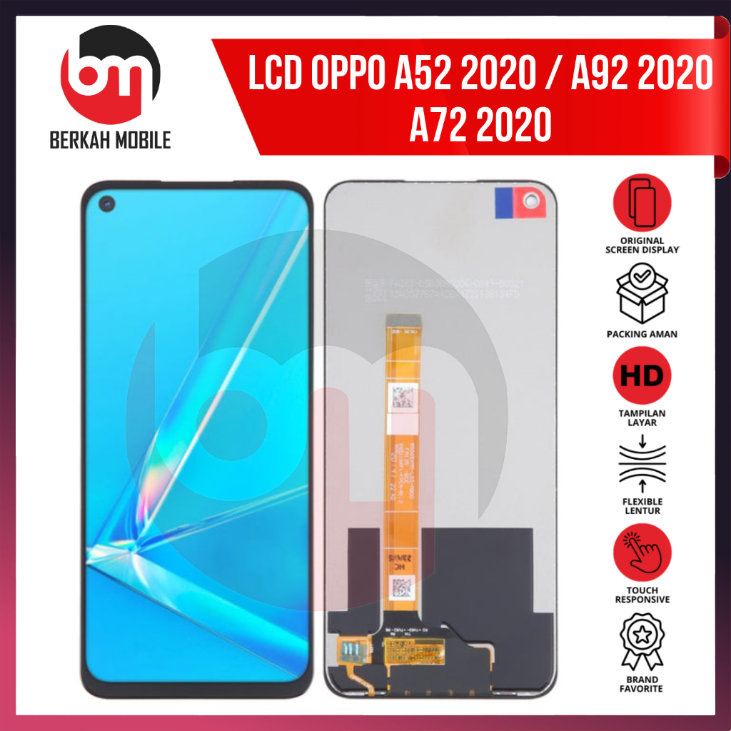 Jual LCD OPPO A52 2020 / A92 2020 / A72 2020 ORIGINAL BERGARANSI FREE PACKING DUS & LEM | Shopee ...