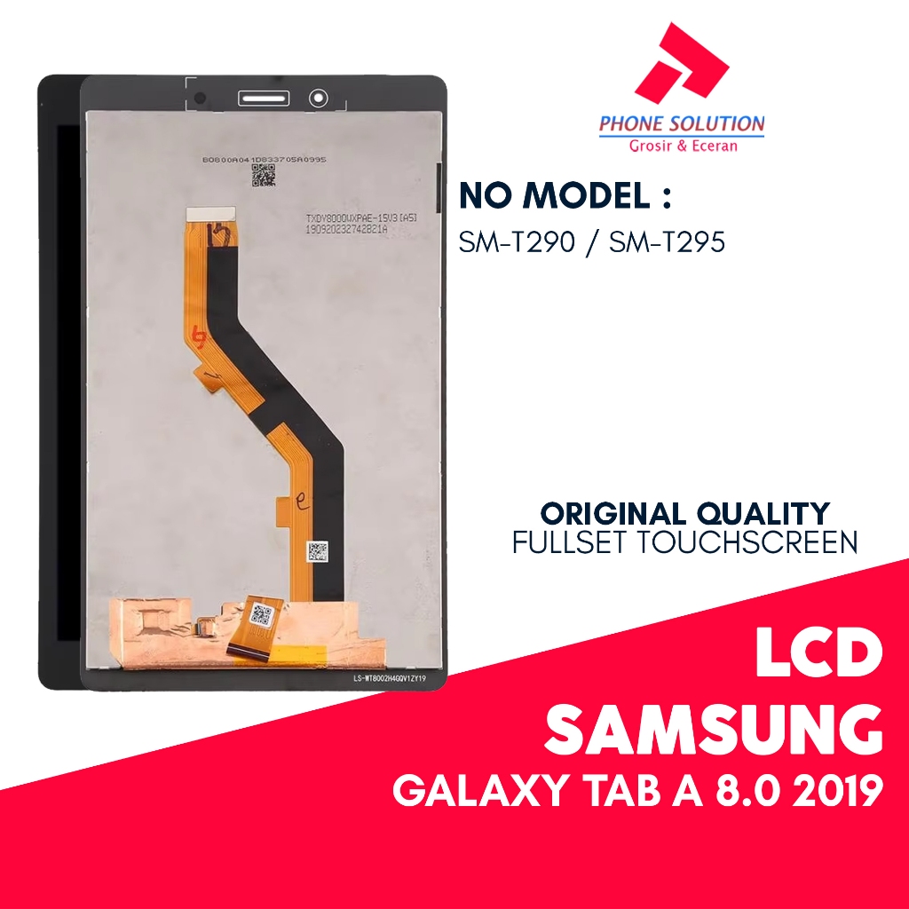 Jual LCD Samsung Tab A8.0 2019 / T295 2019 - Fullset Touchscreen - Garansi 1 Bulan | Shopee ...