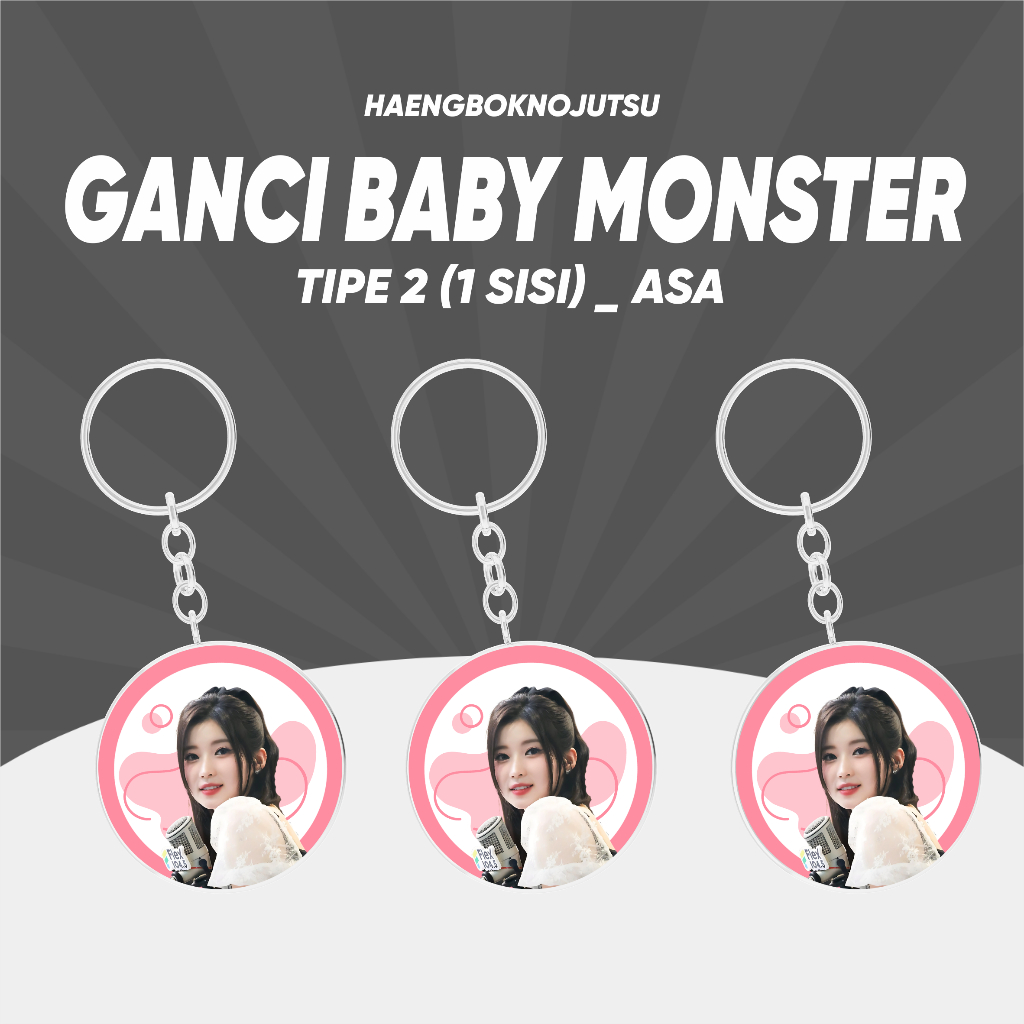 Jual GANCI BABY MONSTER PIN KEYCHAIN UKURAN 58 MM (HARGA 1 PCS ...