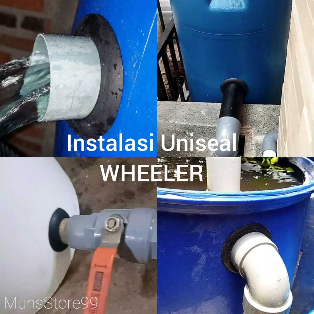 Jual Karet Uniseal Pipa PVC 1/2 - 4 Inch Seal Anti Bocor Hidroponik ...