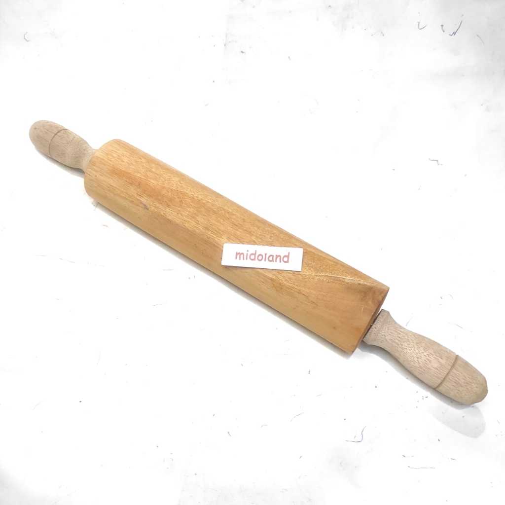 Jual Rolling pin Gilingan rol roll kayu adonan kue puff pastry pangsit ...