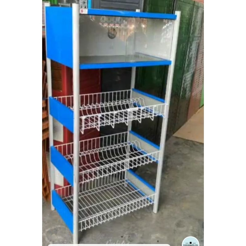 Jual Rak Piring/ Rak Gelas/ Rak Aluminium Master Warna Merah/Biru RO4AW ...