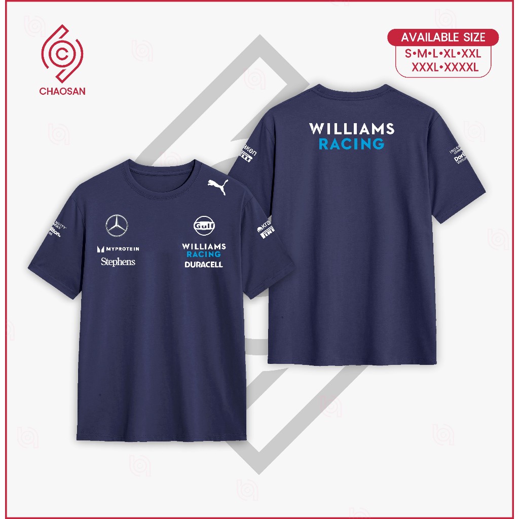 Jual Tshirt Kaos F1 Fomula One Wiliams Racing Team - Katun Combed 24s ...