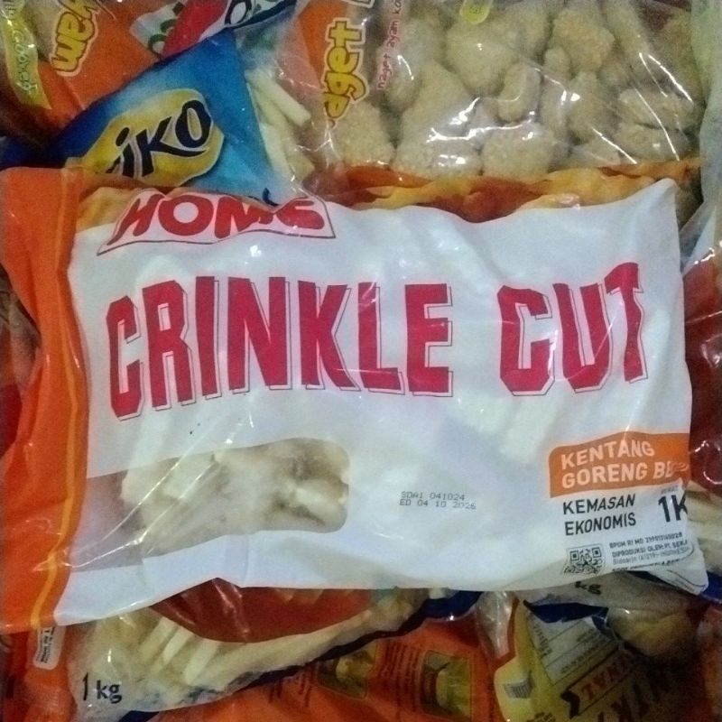 Jual home crinkle cut atau kentang keriting 1 kg | Shopee Indonesia