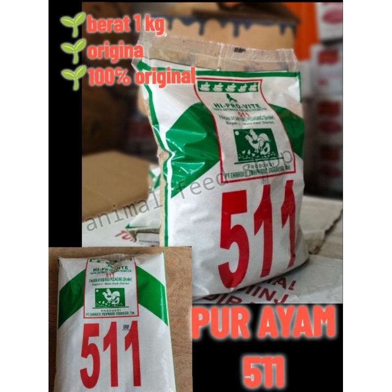 Jual PUR AYAM 511| PAKAN AYAM | HI_PRO_VITE |Kemasan 1 kg | Shopee ...