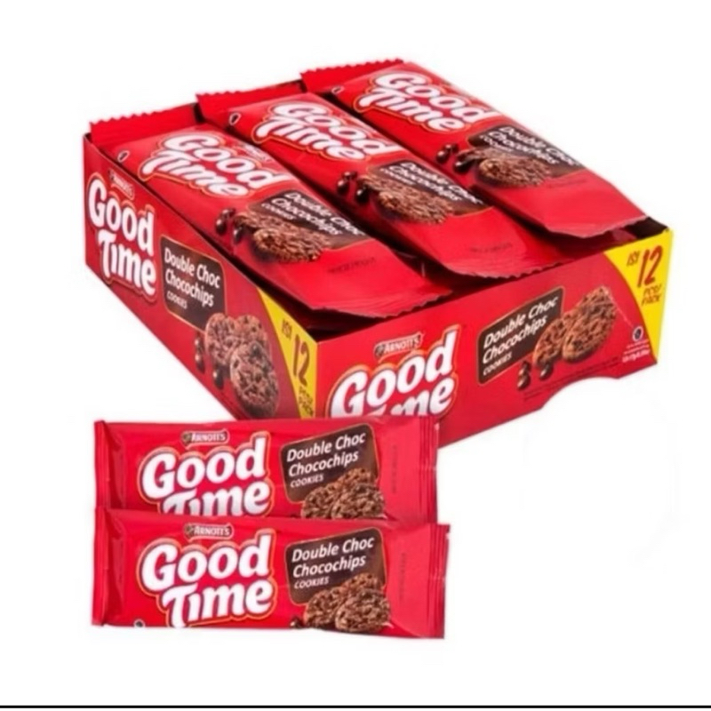 Jual Good Time Cookies Double Choco 12x10.5 gram | Shopee Indonesia
