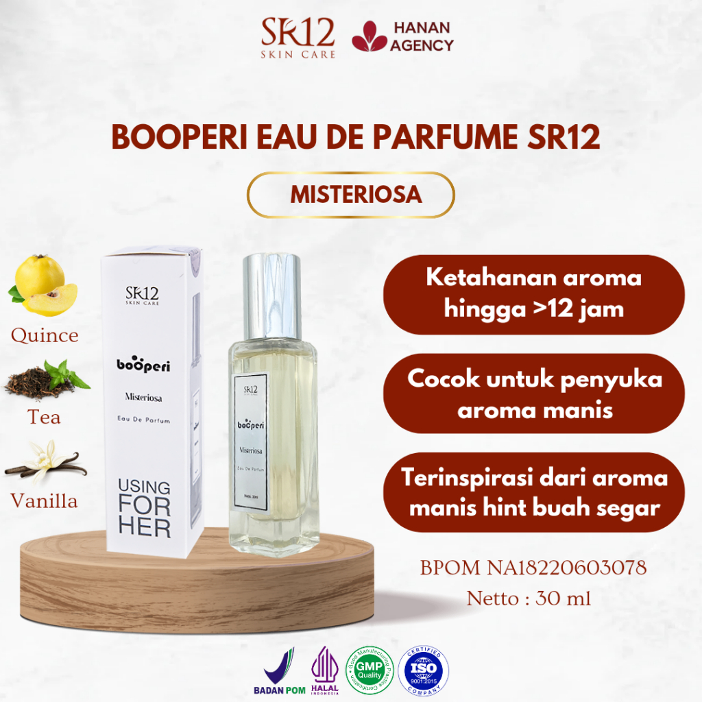 Jual SR12 Booperi Parfum 30 Ml - Parfum SR12 - Tahan Hingga 12 Jam - Parfum Unisex - Eau De ...