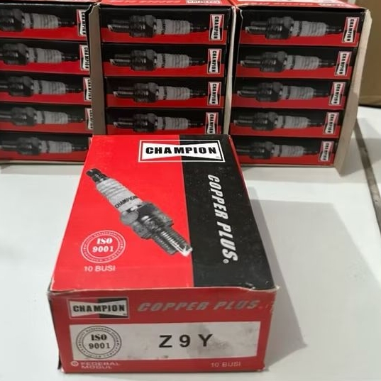 Jual Busi CHAMPION Z9Y Harga Perkotak Isi 10 Pcs Motor Bebek Matic Grand Supra Mio Jupiter ...