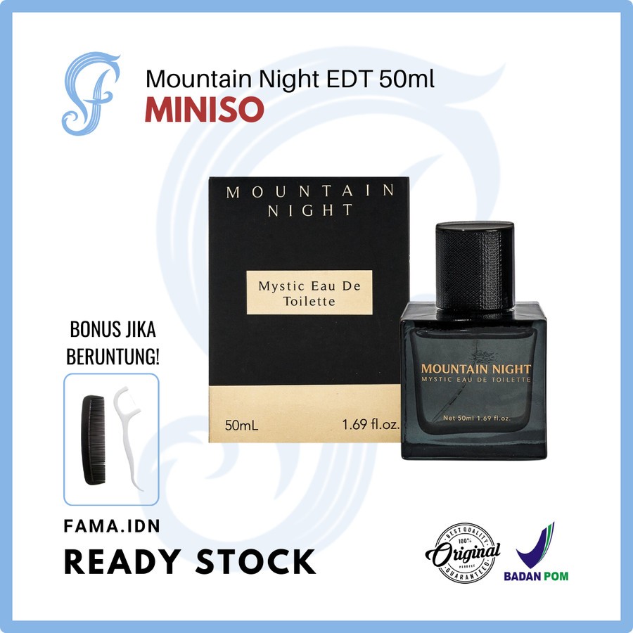 Jual MINISO Parfume Mountain Night EDT 50ml | Shopee Indonesia