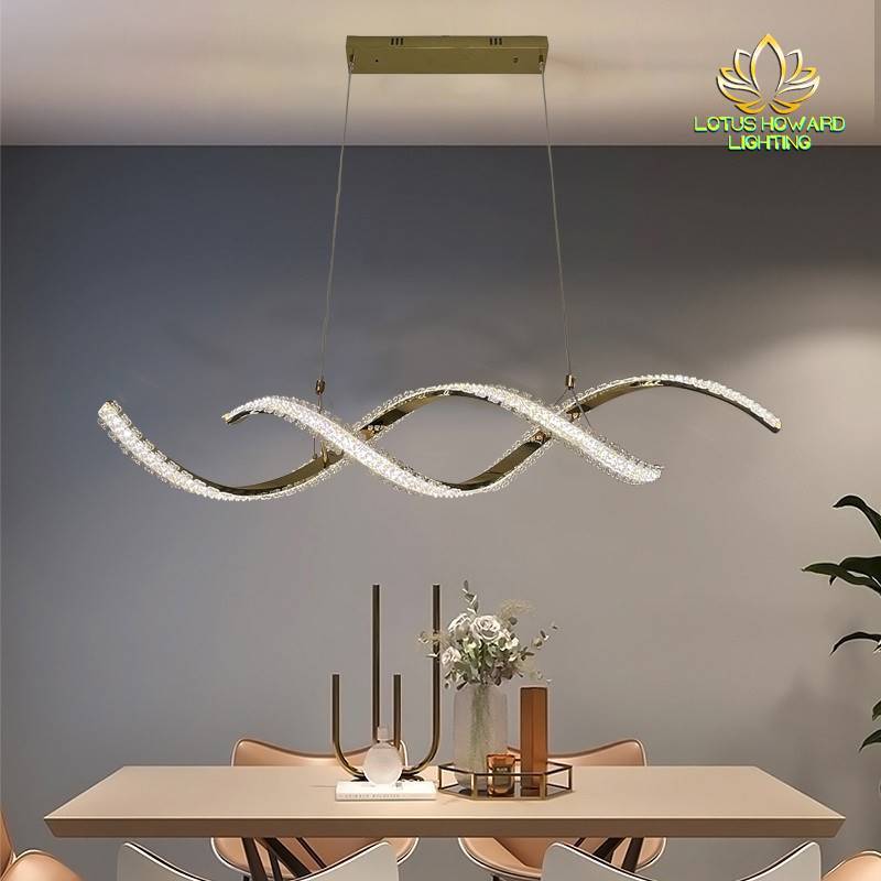 Jual LAMPU GANTUNG RUANG MAKAN MODERN MINIMALIS ALUMINIUM 3 WARNA CAHAYA TYPE 1585 GOLD | Shopee ...