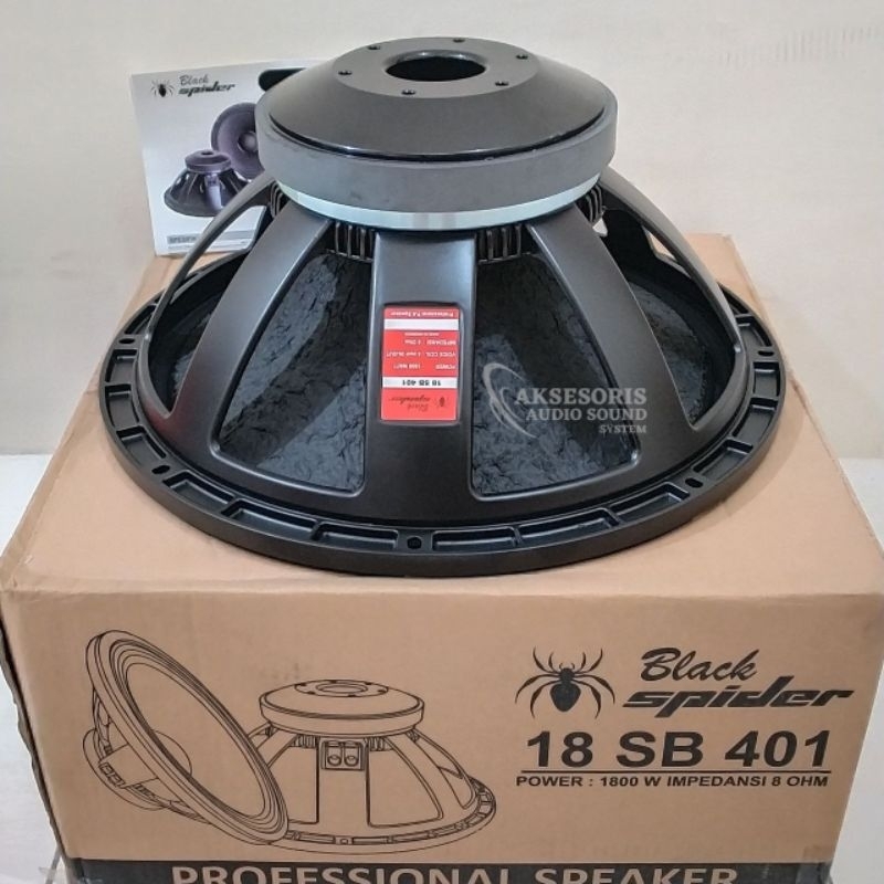 Jual Speaker Black Spider 18SB401 18 Inch Coil 4 inch 1800 Watt ...
