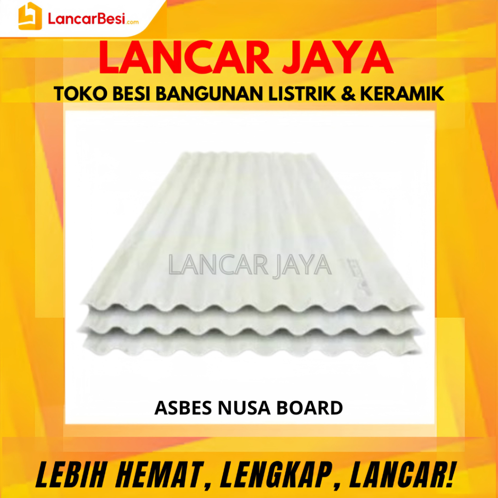 Jual Asbes Gelombang Nusa Board 1,8m | 2,1m | 2,4m | 3m Hanya Untuk ...