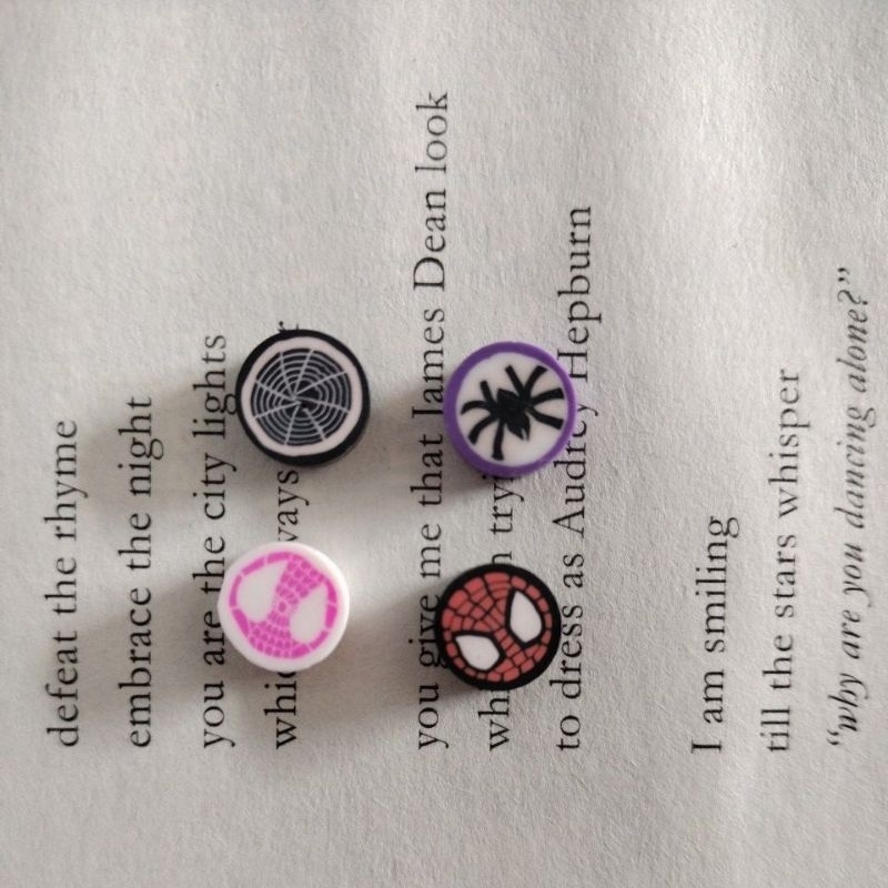 Jual Manik Mote clay polymer spiderman miles gwen (1pc) | Shopee Indonesia