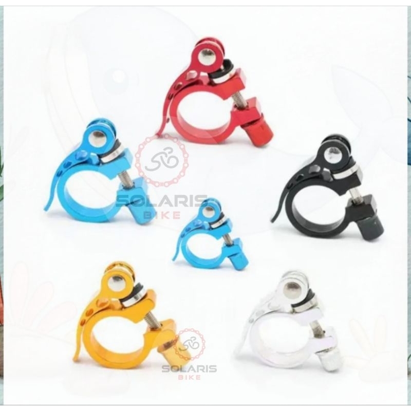 Jual Seat Clamp 28.6 Klem Tiang Sadel QR Quick Release Sepeda Aloy Baut ...