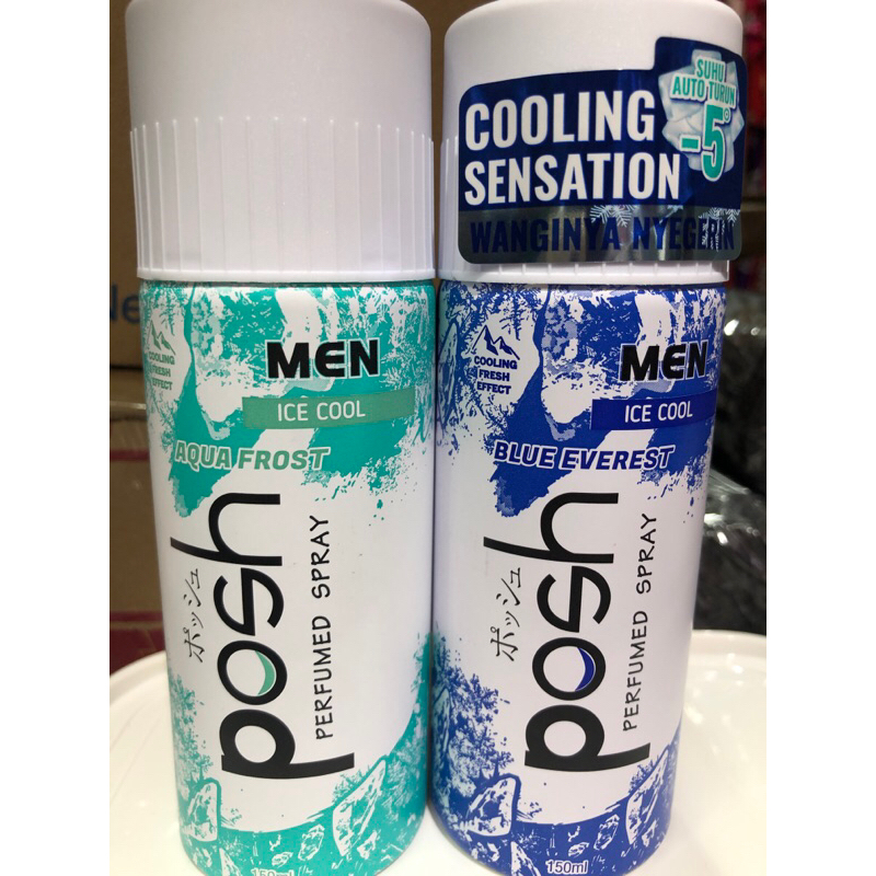 Jual POSH DEO MEN 150ML ice cool | Shopee Indonesia