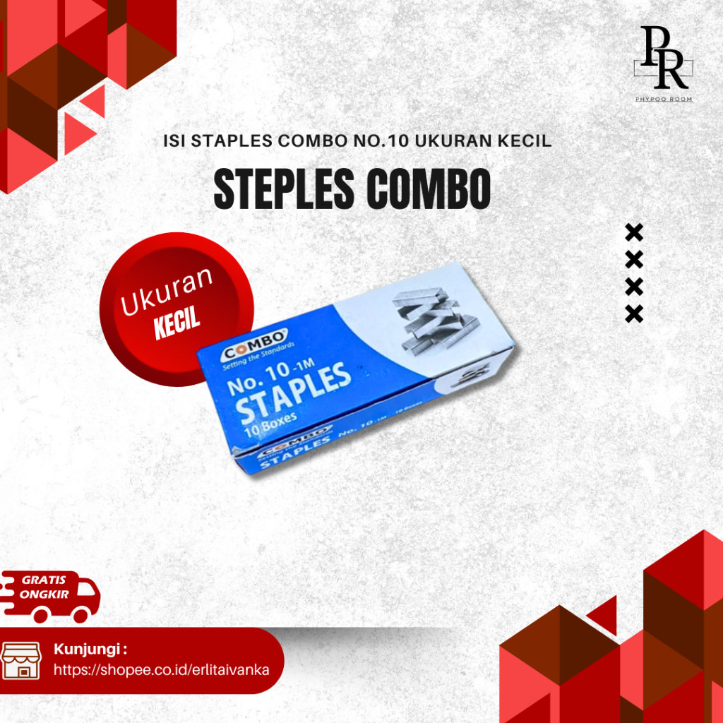 Jual PR-ISI STAPLES COMBO UKURAN KECIL NO 10 | Shopee Indonesia