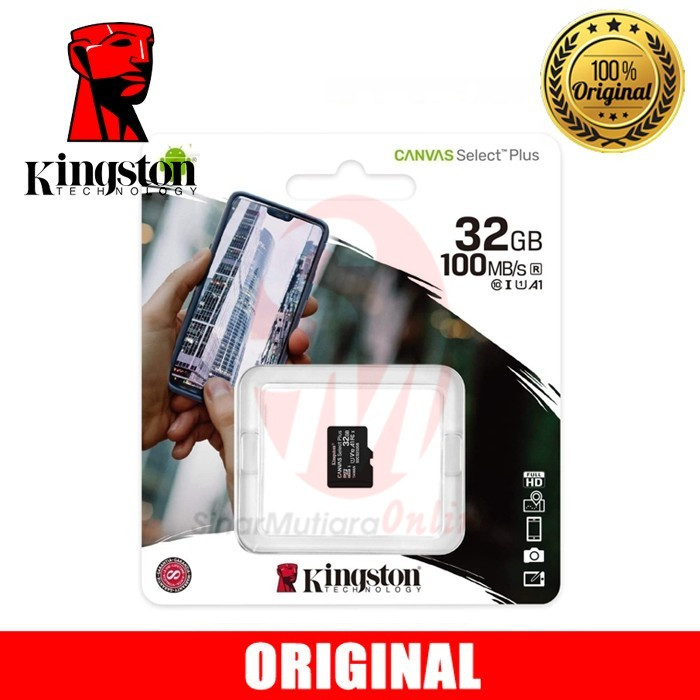 Jual Kingston Canvas Select Plus microSD Card - 32GB-64GB-128GB-256GB-512GB.Class 10 100mbps ...