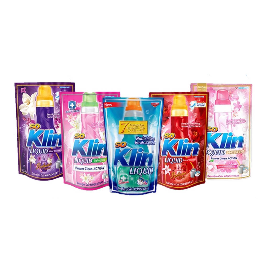 Jual SO KLIN Liquid Detergent 250ml / 400ml / 700ml | Detergen Cair ...