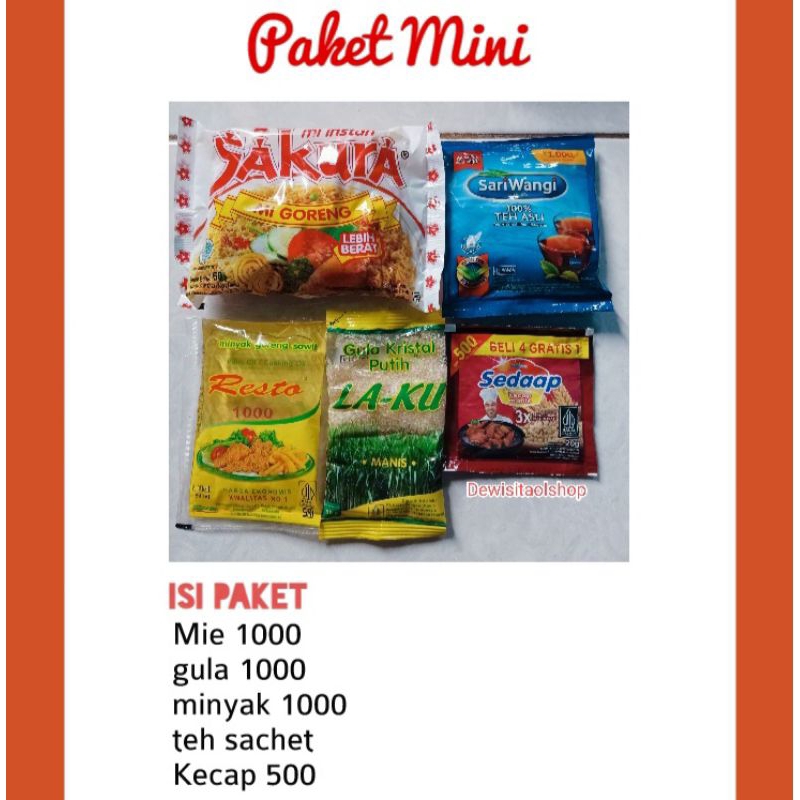 Jual paket sembako mini | Shopee Indonesia
