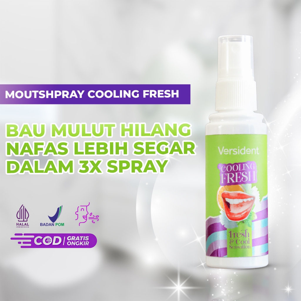 Jual Mouth Spray Versident Cooling Fresh - Pengharum Mulut & Nafas Anti ...
