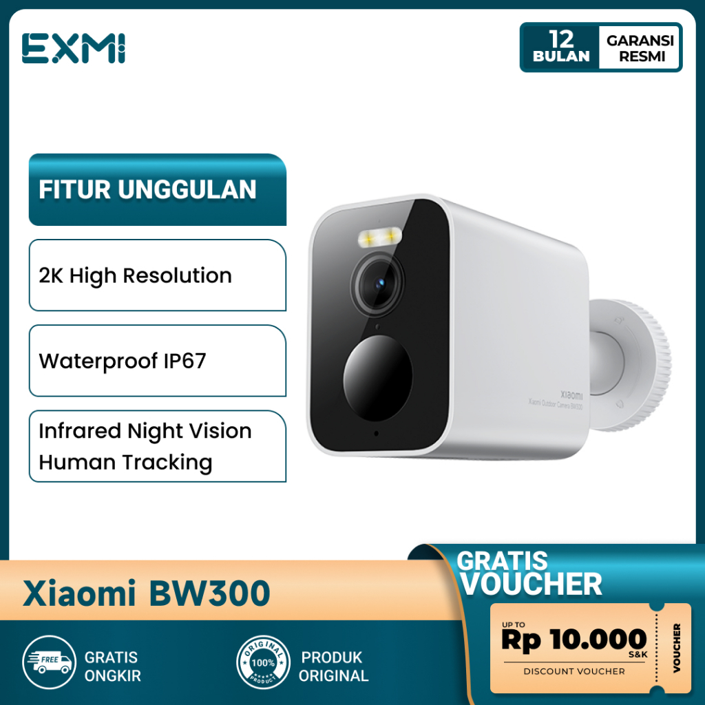 Jual Xiaomi Outdoor Camera BW300 2K | CCTV Outdoor | Tahan Air IP67 ...