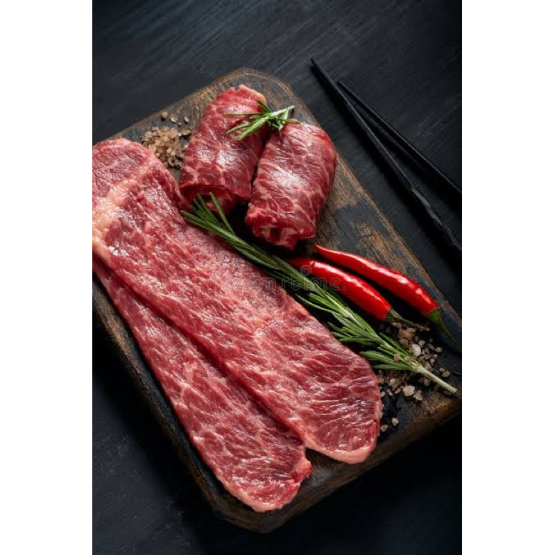 Jual [PRIME WAGYU] Daging Sapi Chuck Slice Beef Yakiniku MB5+ 500g ...