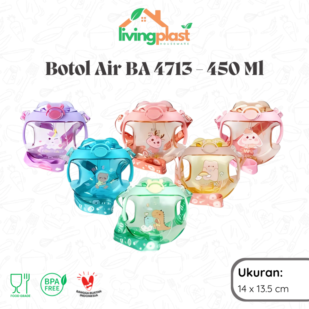 Jual Botol Air BA 4713 452Ml / Botol Air Anak Unik / Botol Air Dengan Lampu / Botol Air Minum ...