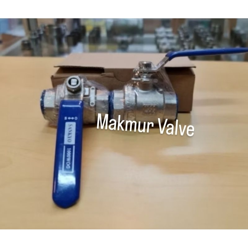 Jual BALL VALVE SANKYO SS 316 DRAT 2 PC BODY ¼" | Shopee Indonesia