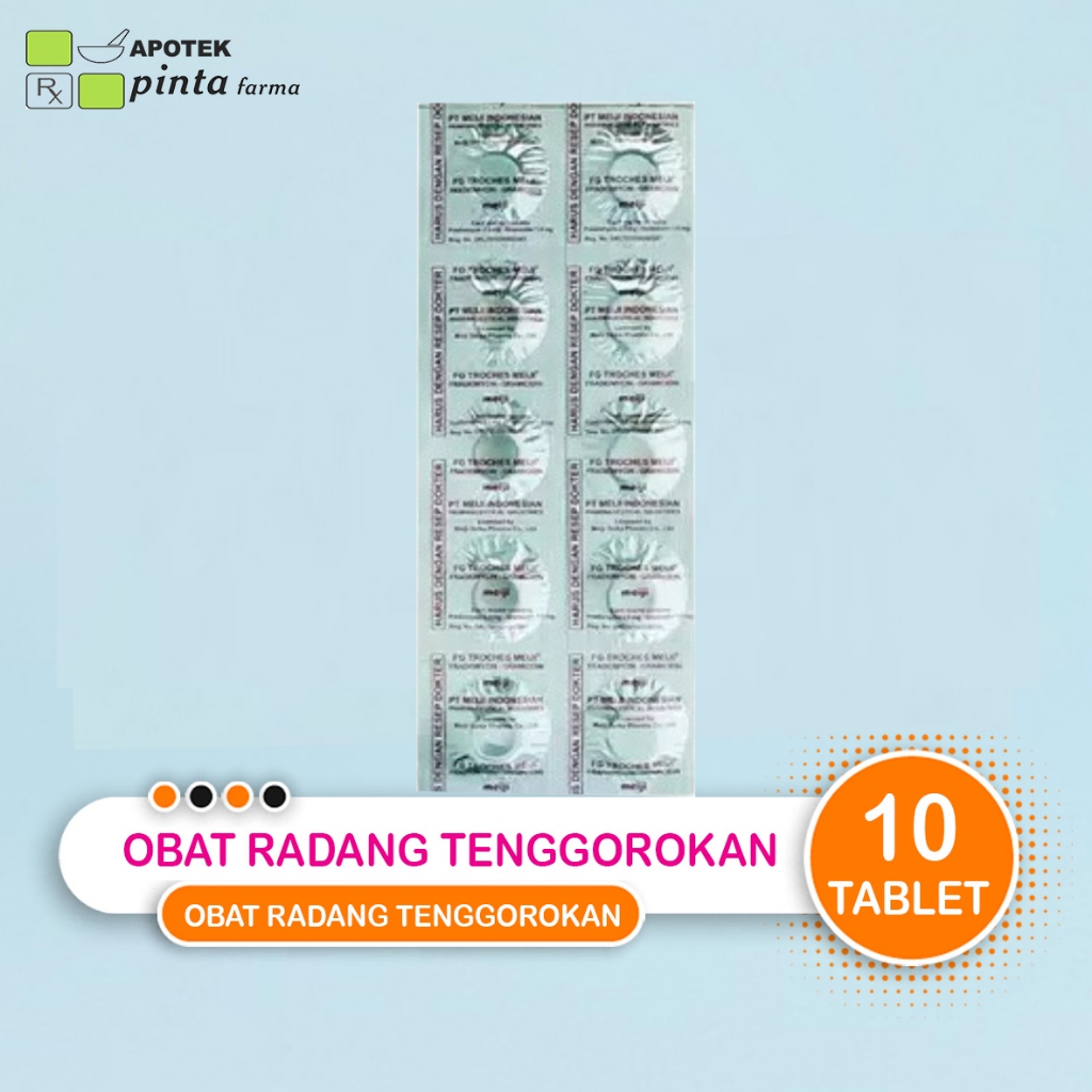 Jual OBAT RADANG TENGGOROKAN 10 TABLET | Shopee Indonesia