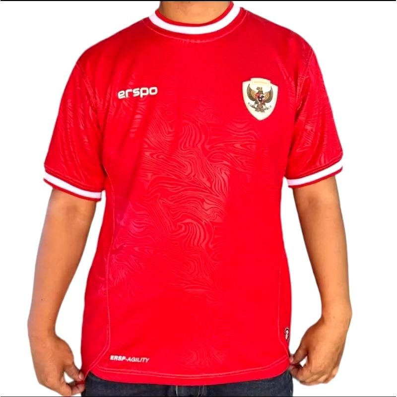 Jual JERSEY TIMNAS INDONESIA DEWASA HOME AWAY ERSPO JERSEY BOLA TERBARU 2024 | Shopee Indonesia