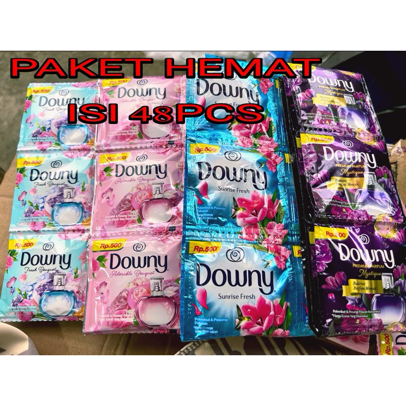 Jual Downy Renceng 500 Paket Hemat isi 48 pcs | Shopee Indonesia