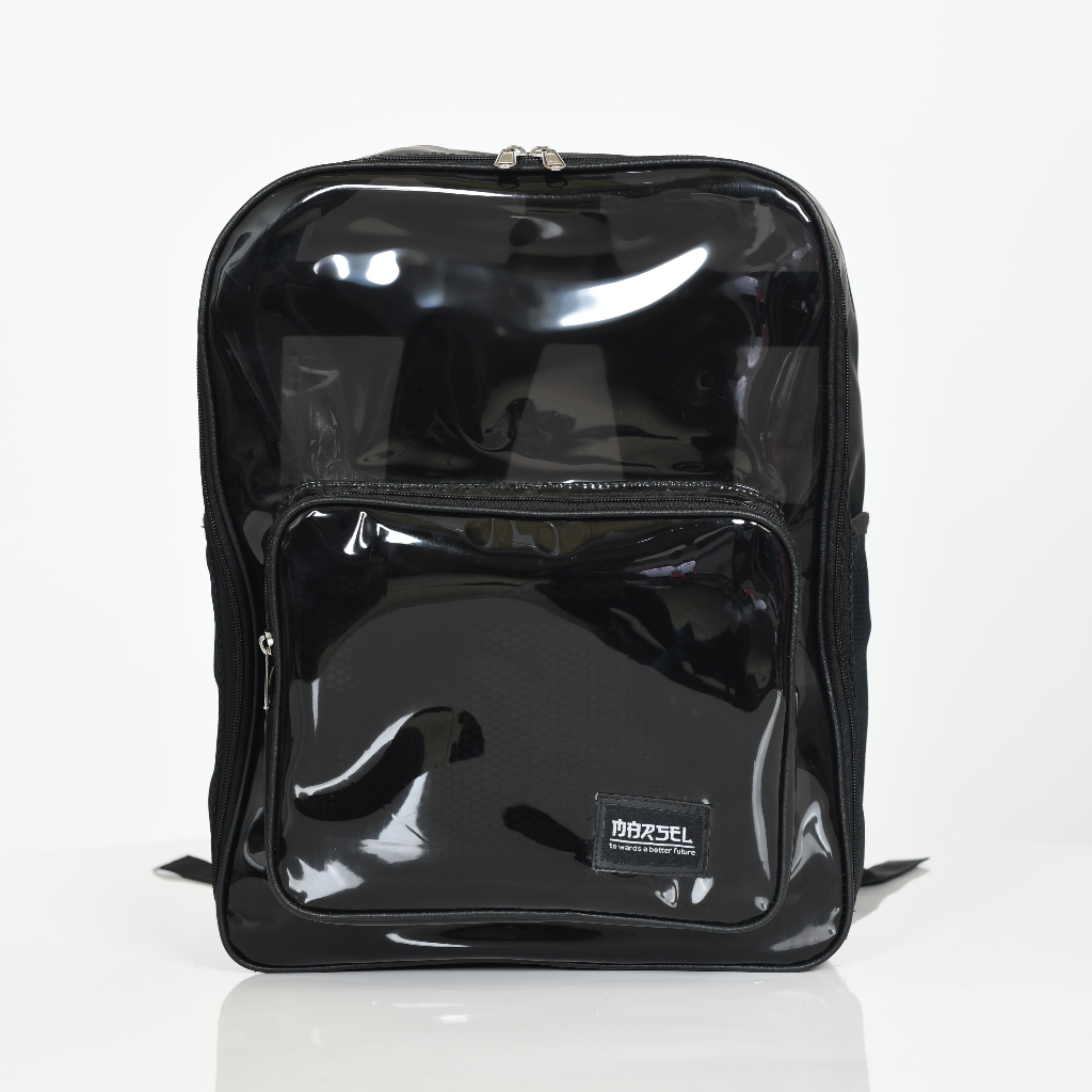 Jual Ransel mika hitam transparan ransel konser ransel laptop ransel ...
