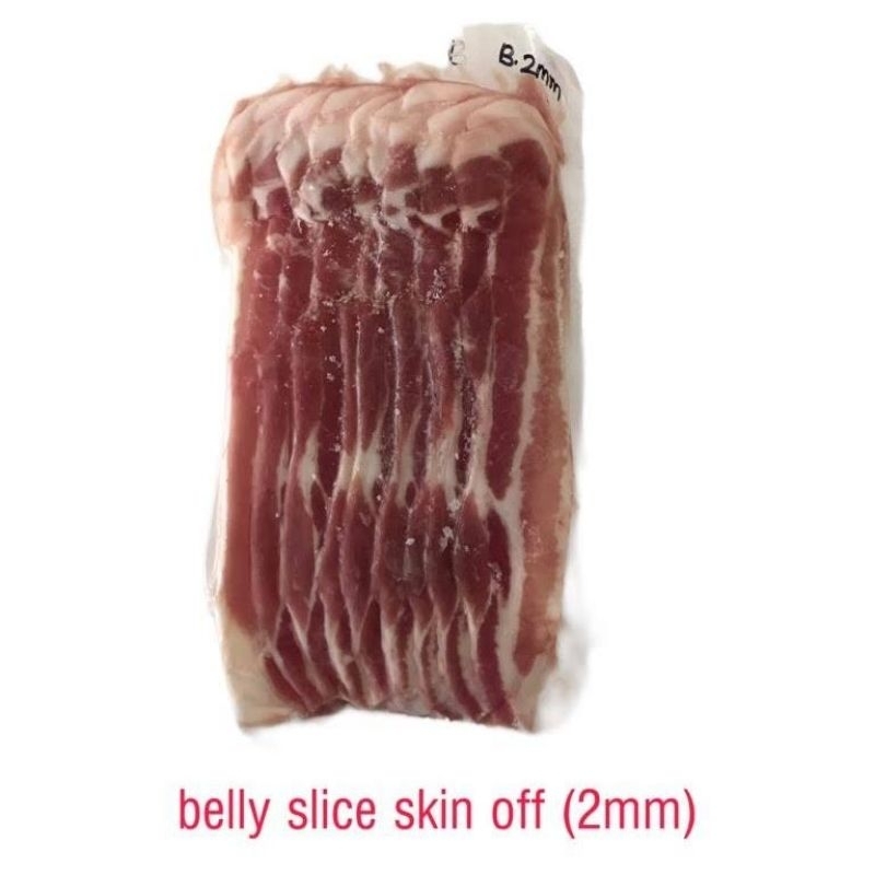 Jual Pork Belly Slice 2mm/ Daging Babi untuk grill/ Belly slice Import ...