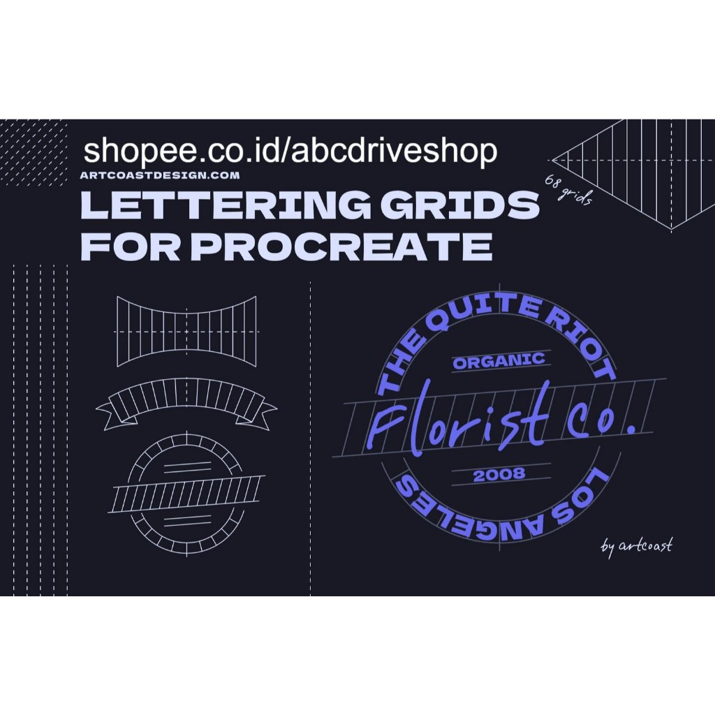 Jual Procreate Brush - Lettering Grids | Shopee Indonesia