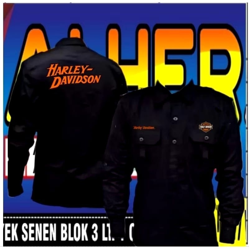 Jual kemeja Harley Davidson baju Harley Davidson seragam Harley ...