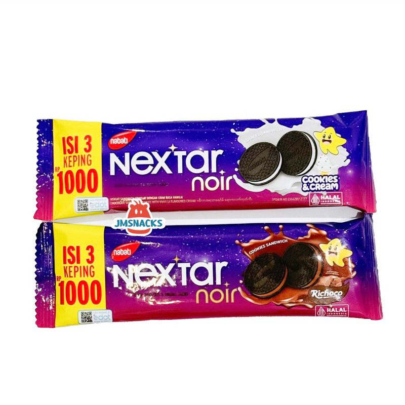 Jual [PROMO!!] Nabati Nextar Noir 28.5gr SATUAN - biskuit nikmat enak ...