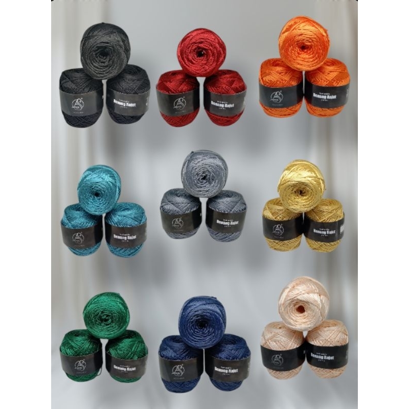 Jual Benang rajut poly kilap d27/tali rajut bahan merajut kualitas ...