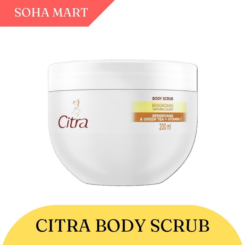 Jual Soha Mart Citra Body Scrub - Bengkoang Natural Glow (200ml ...