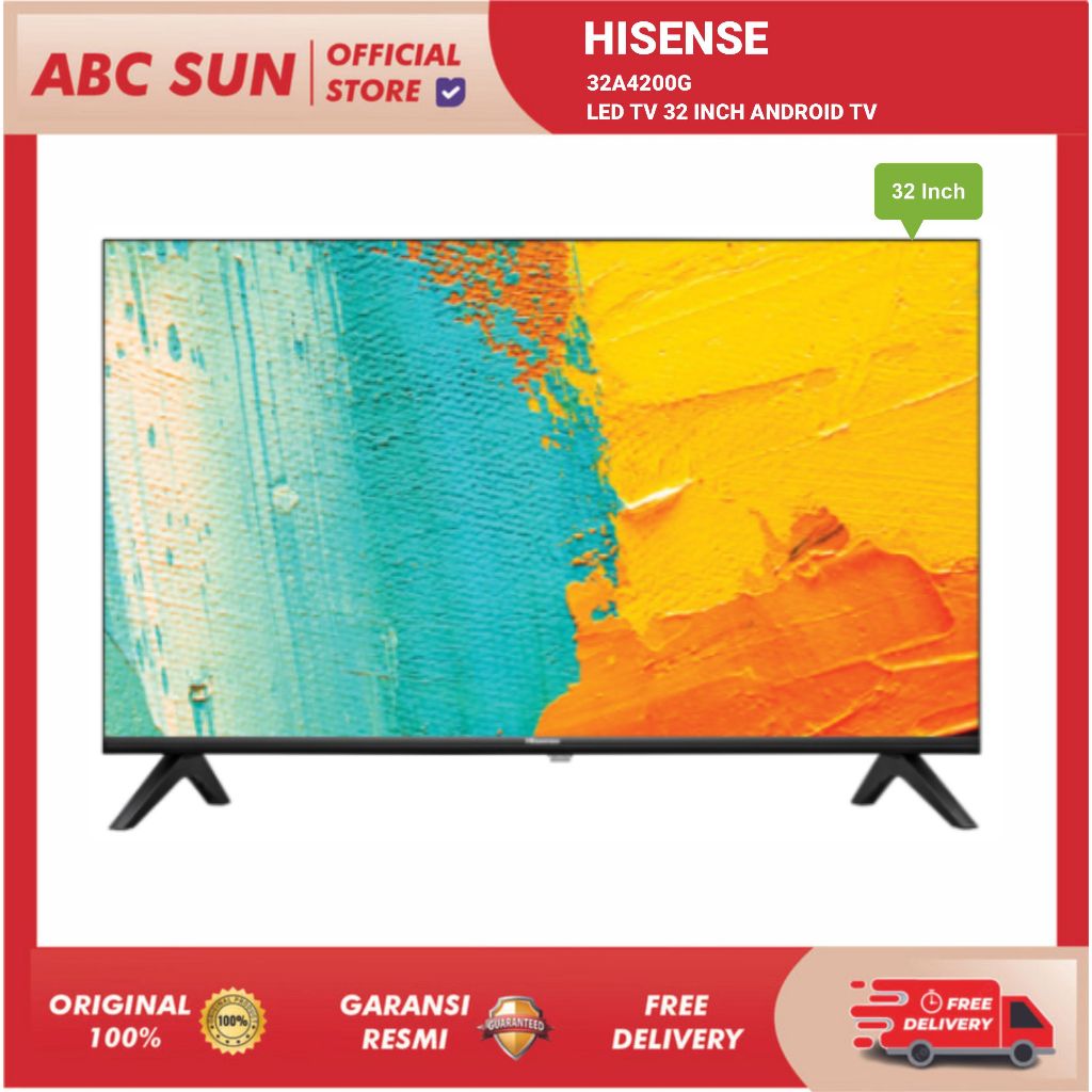 Jual Hisense 32A4200G Led Tv 32 Inch Hd Ready Android Tv Bezelles ...