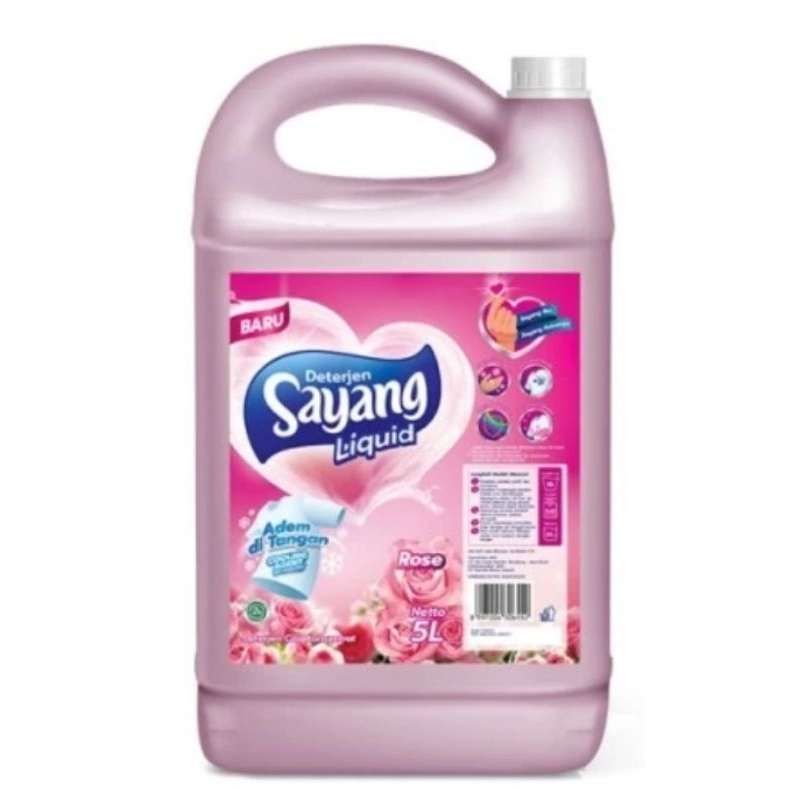 Jual Deterjen Sayang Liquid Rose Pink 5 Liter | Shopee Indonesia