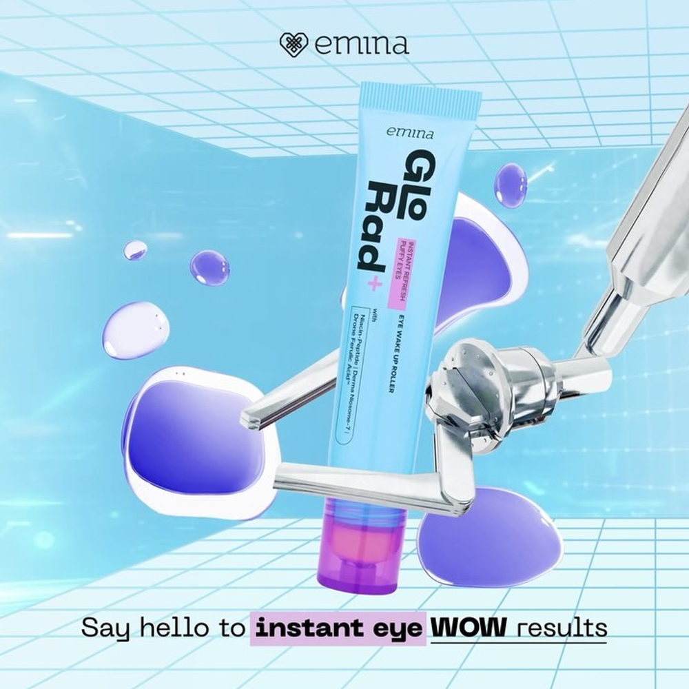 Jual EMINA GloRad+ Instant Refresh Puffy Eyes Eye Wake Up Roller 15ml ...