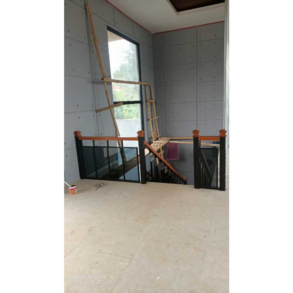 Jual Relling tangga, void, balkon, pagar tangan- tangan kayu, kaca ...