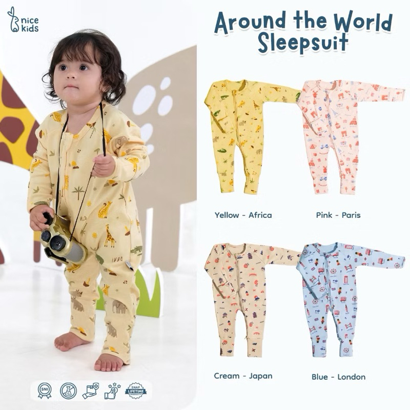 Jual COLORFUL PRINTED SLEEPSUIT NICE KIDS | SLEEPSUIT BAYI | Shopee ...