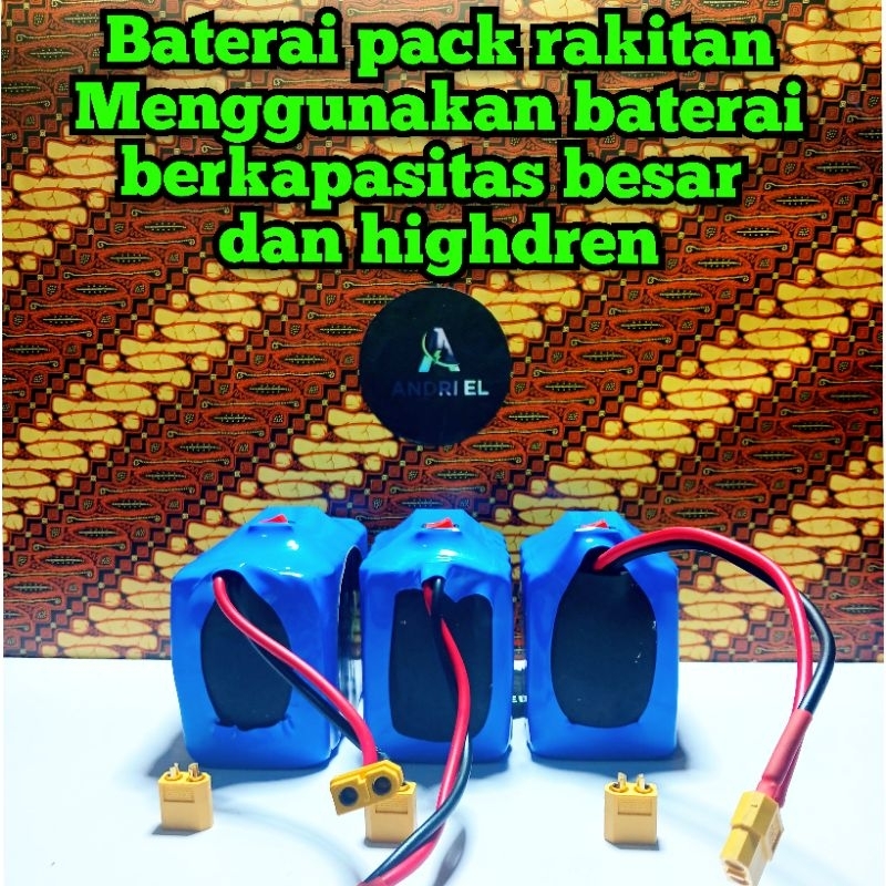 Jual baterai pack 12v 8ah 10ah 12ah baterai rakitan baterai sepeda ...