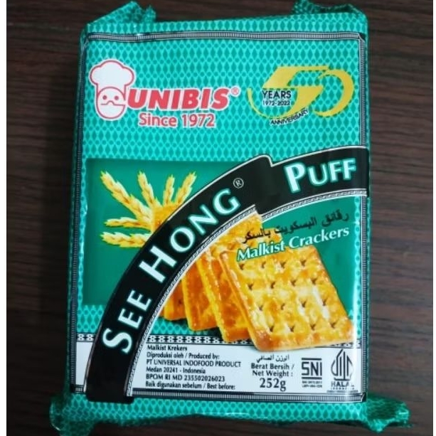 Jual unibis biskuit crackers see hong puff ( gula) | Shopee Indonesia