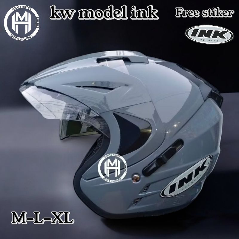Jual HELM INK DOUBLE VISOR JP8 HELM SNI FREE STICKER BUKAN INK ORIGINAL ...